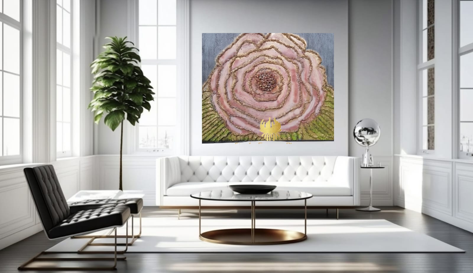 Pink May Rose Perfume Canvas Art | Elegant Large Still Life Rose ...