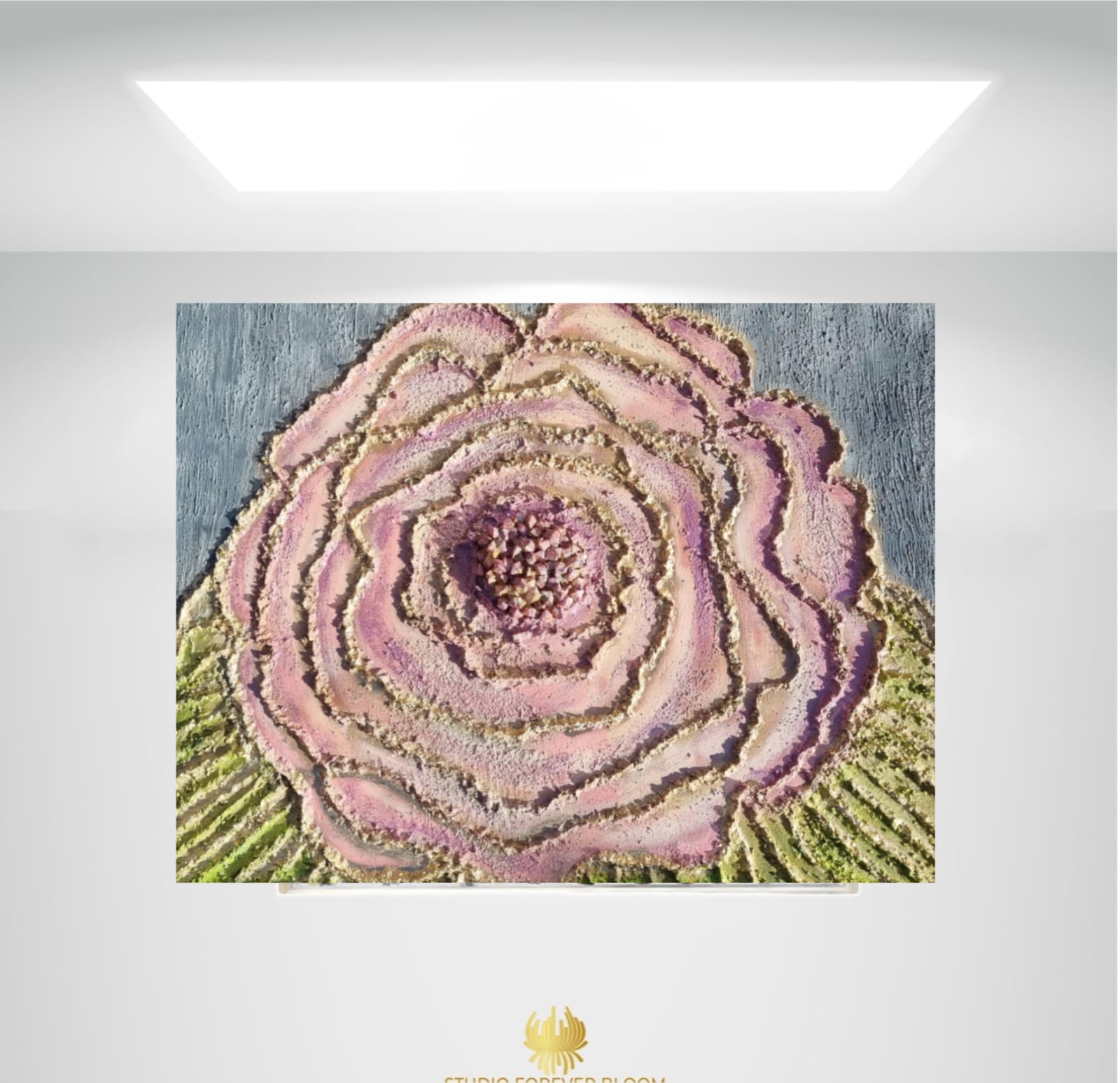 Pink May Rose Perfume Canvas Art | Elegant Large Still Life Rose ...